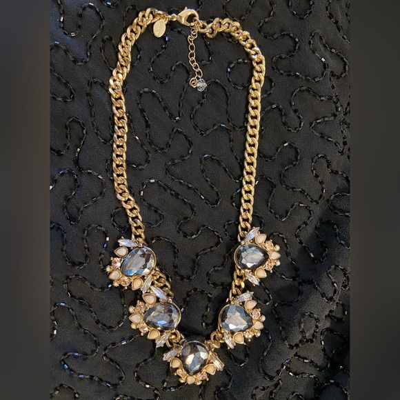 Express | Jewelry | Vintage Express Smokey Black Pink White Chunky ...